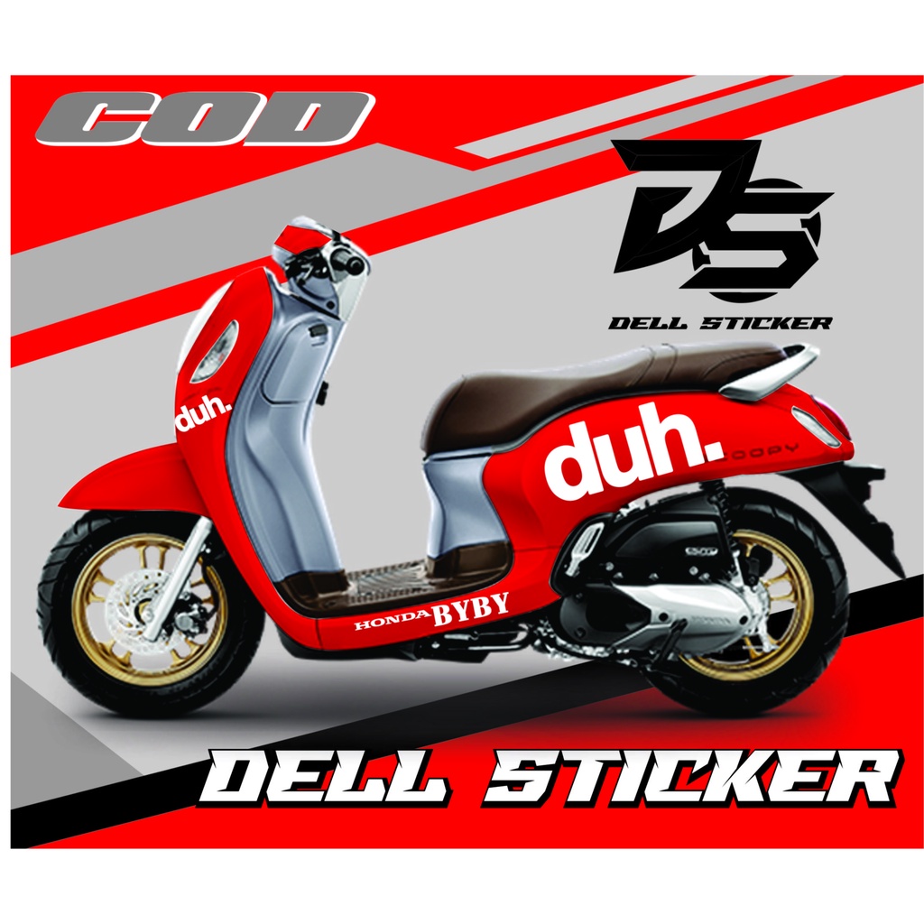 Jual Stiker Scoopy DUH Striping Scoopy Cutting Sticker Terbaru All ...