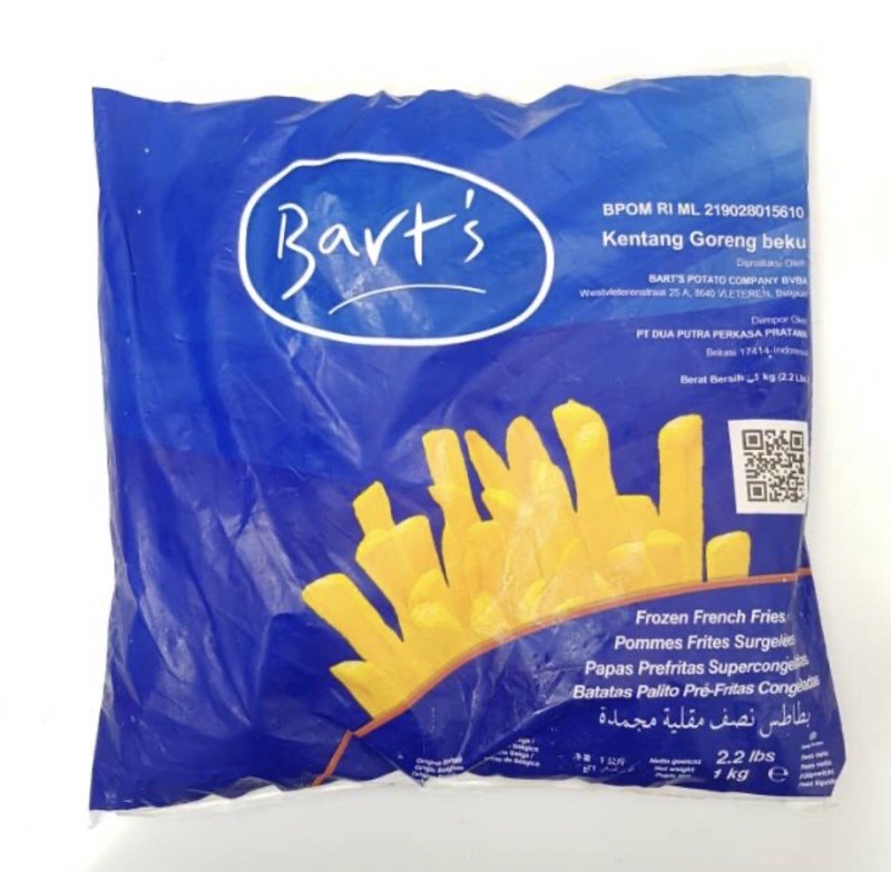 Jual Kentang Shoestring Barts 1 kg | Shopee Indonesia