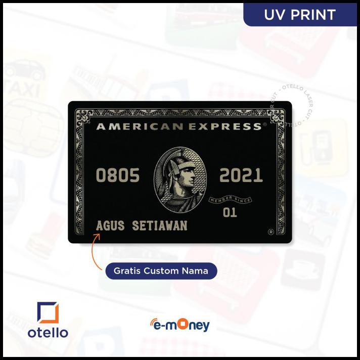 Jual Kartu E-Money Amex Black Card Custom Emoney Etoll American Express ...