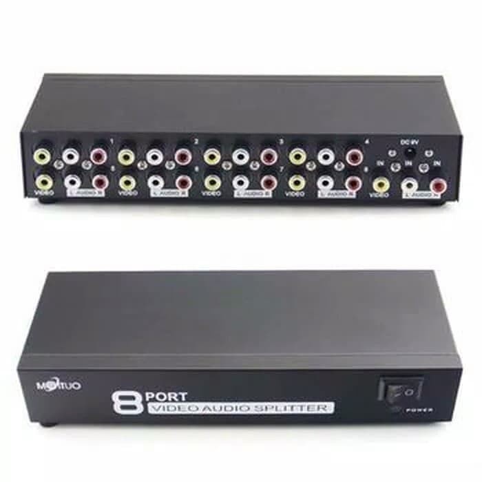 Jual RCA AV Splitter 8port / Audio Video Spliter 8 Port - 1-8 Port ...
