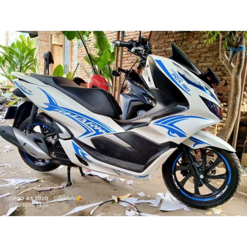 Jual Stiker Pcx Shark / Stiker Pcx 150 / Stiker Body Pcx Tema Shark ...