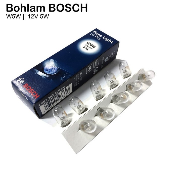 Jual Bohlam - Lampu Mobil BOSCH W5W 12V 5W (T10 K1) | Shopee Indonesia