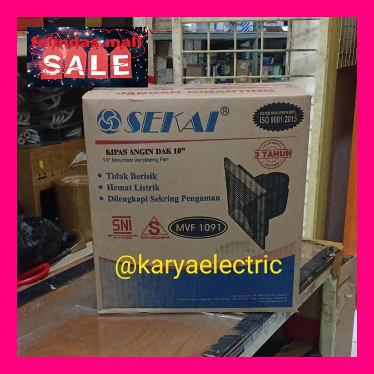 Jual Fer8C74A Exhaust Fan Plafon / Ceiling Sekai 10" Mvf 1091 Original Pnlcfel | Shopee Indonesia