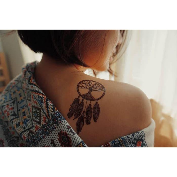 Jual Lolitattoo Temporary Tattoo Dream Catcher Tree | Shopee Indonesia