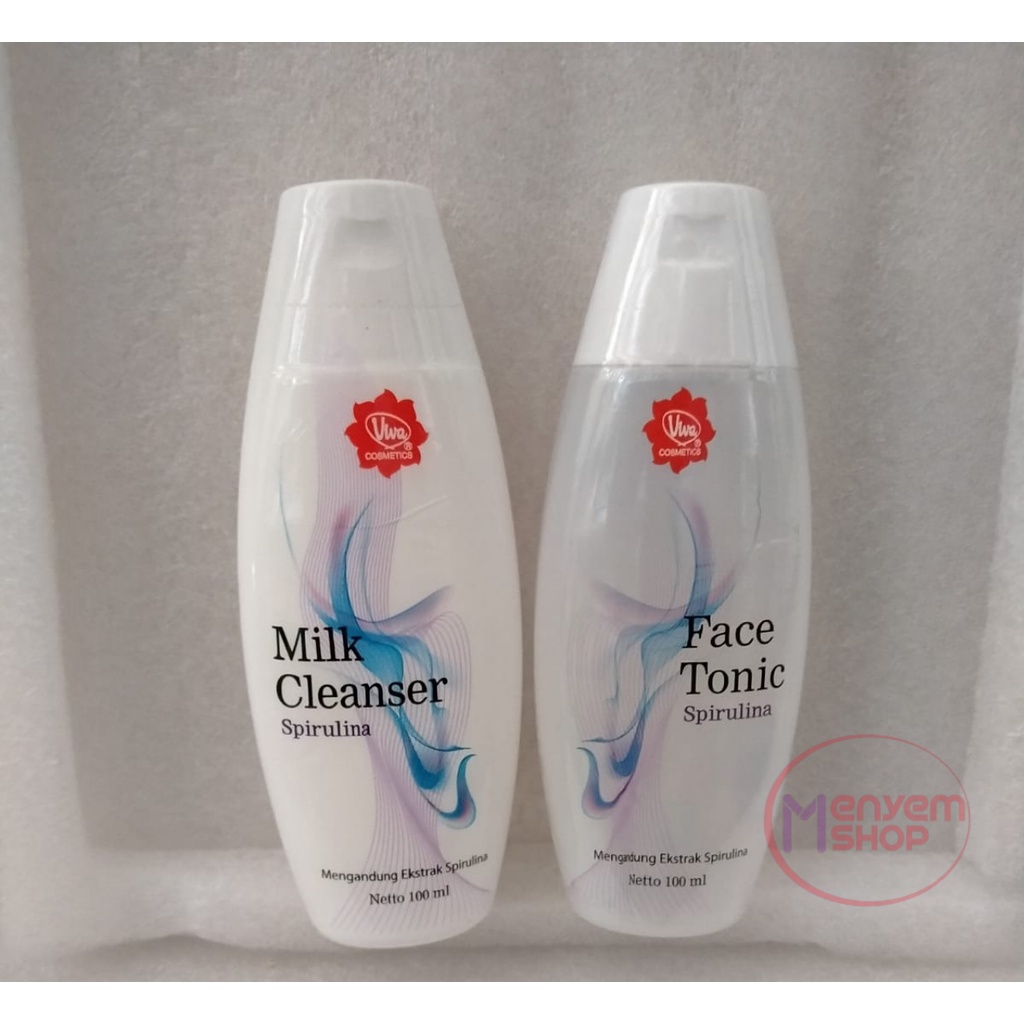 Jual Paket Viva Face Tonic & Milk Cleanser Spirulina 100ml | Shopee ...