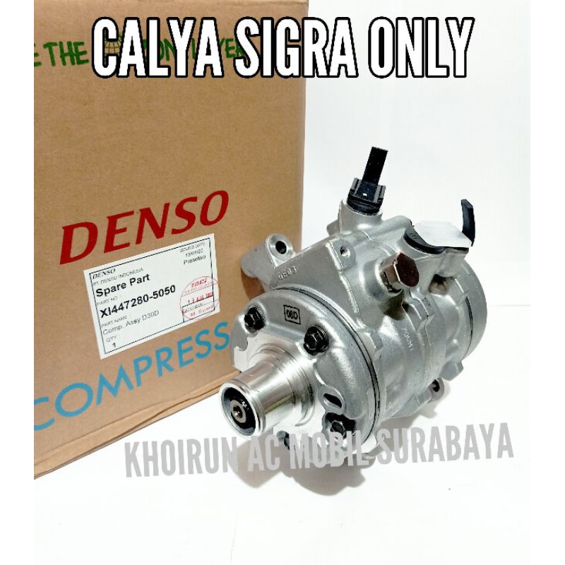Jual Compresor Kompresor AC MOBIL Calya - Sigra Only - Denso Original ...