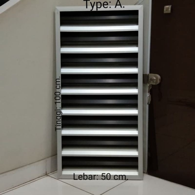 Jual Jendela Jalusi Alumunium, Ukuran dan Type Sesuai Gambar | Shopee ...