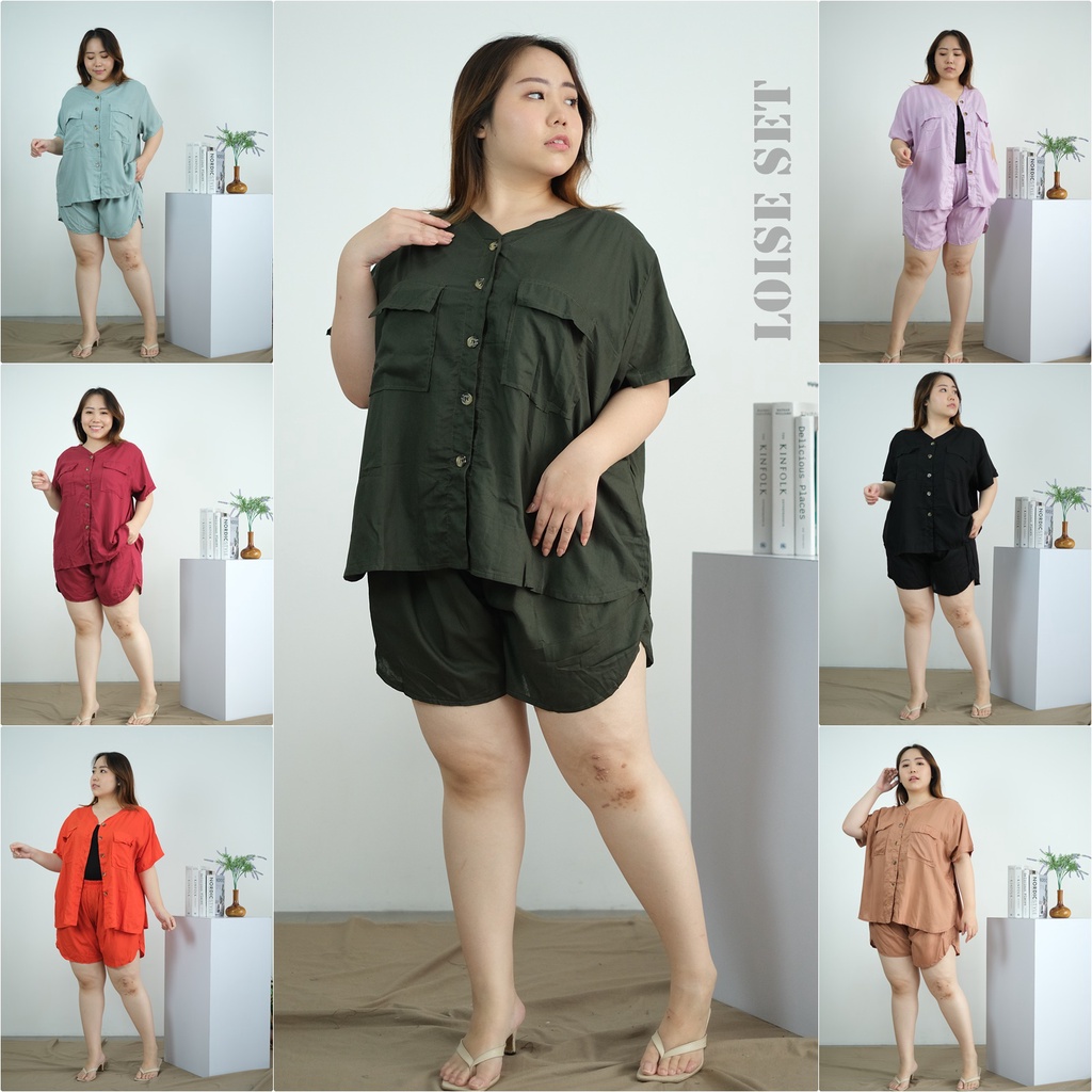 Jual Hanbai - Loise one set big size jumbo wanita | Shopee Indonesia