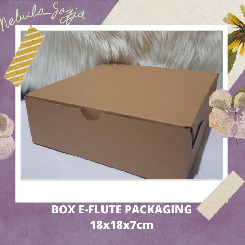 Jual KARDUS PACKING PIZZA BOX E FLUTE COKLAT PACKAGING POLOS MAKANAN ...