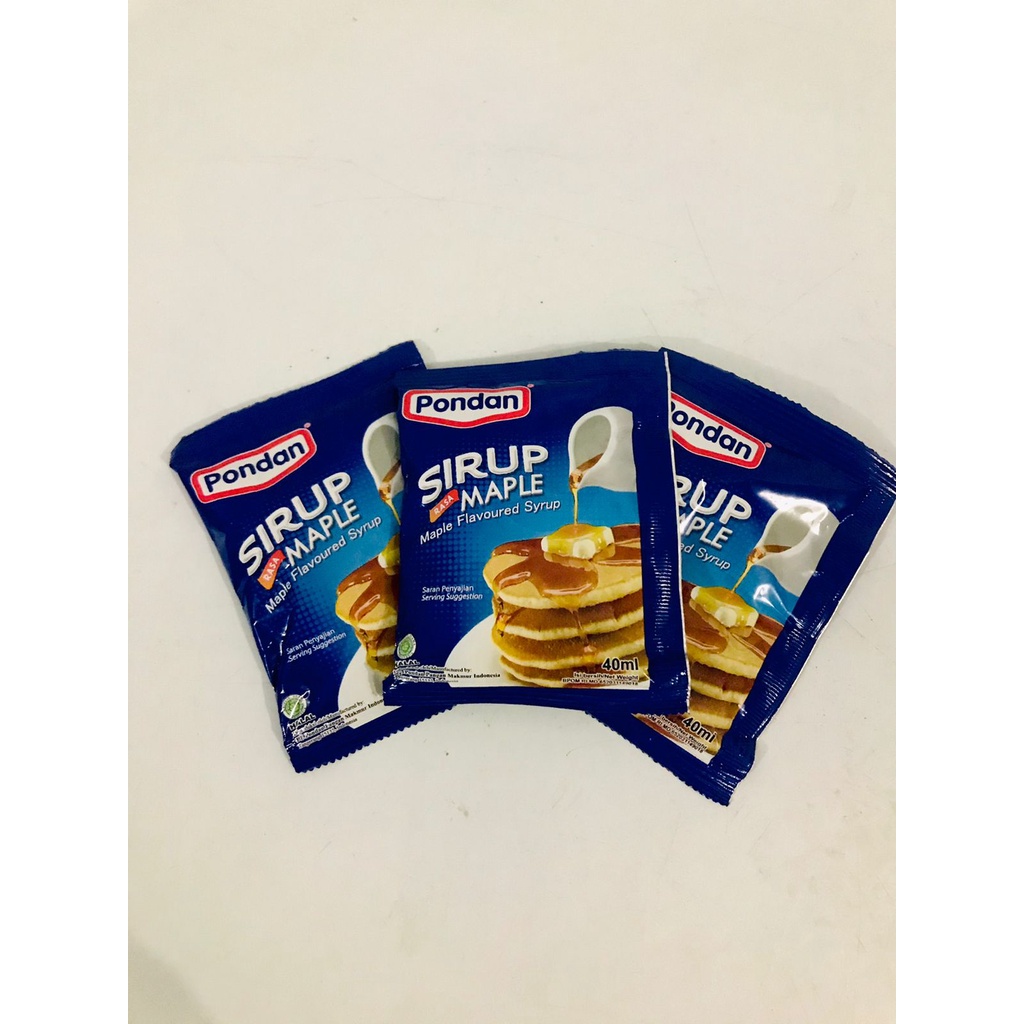 Jual Pondan Sirup Maple Topping Kue/Pancake Syrup Sashet | Shopee Indonesia