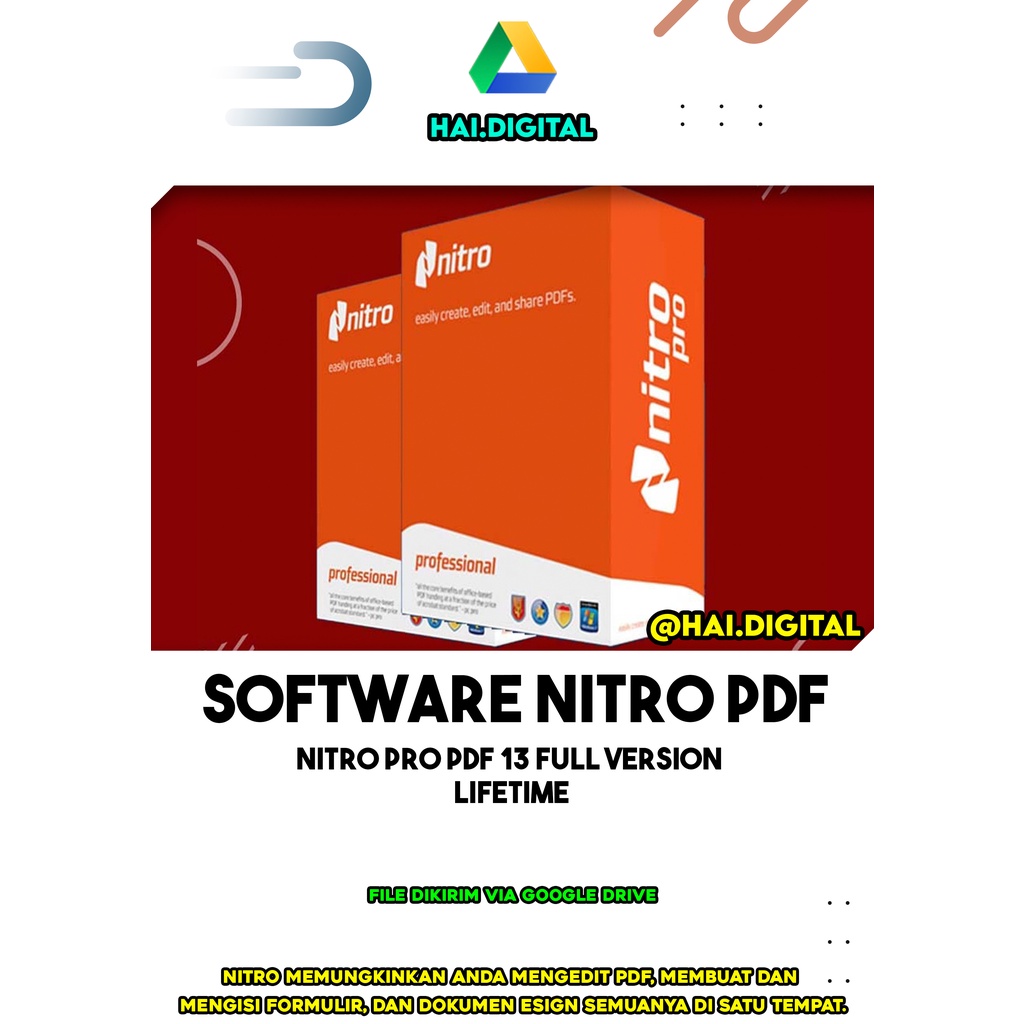 Jual Nitro Pro PDF 13 Full Version Lifetime Full Version | Shopee Indonesia