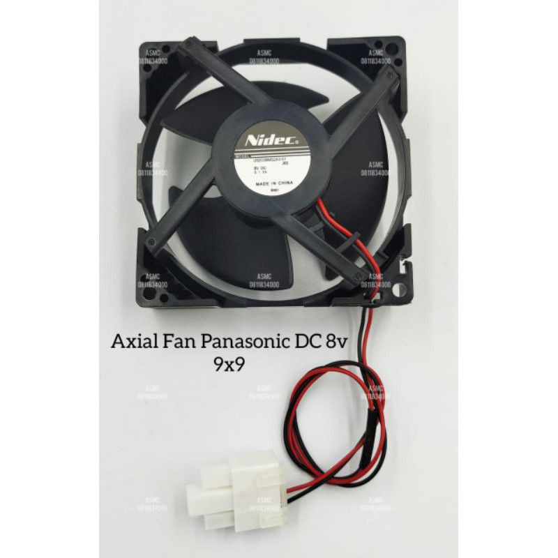 Jual FAN KULKAS PANASONIC 8V NIDEC / AXIAL FAN PANASONIC 8V 2 KABEL ...