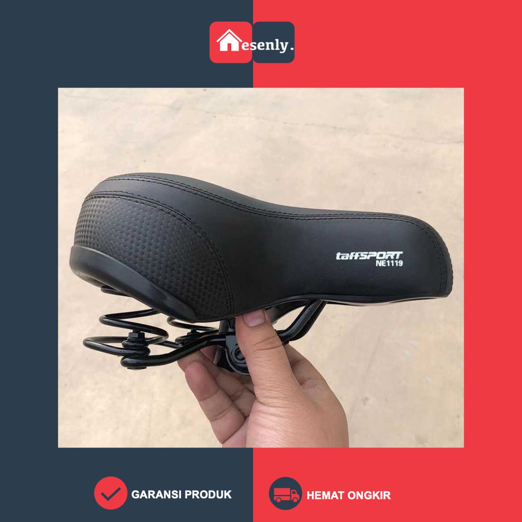 Jual Jok Sadel Sepeda Empuk Besar Ergonomis Road MTB Bike Warna Hitam ...