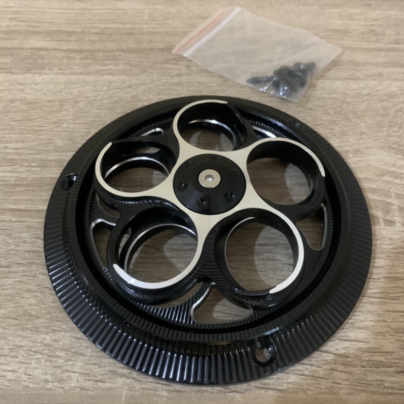 Jual cover fan spinner spinning cnc black for all vespa sprint ...