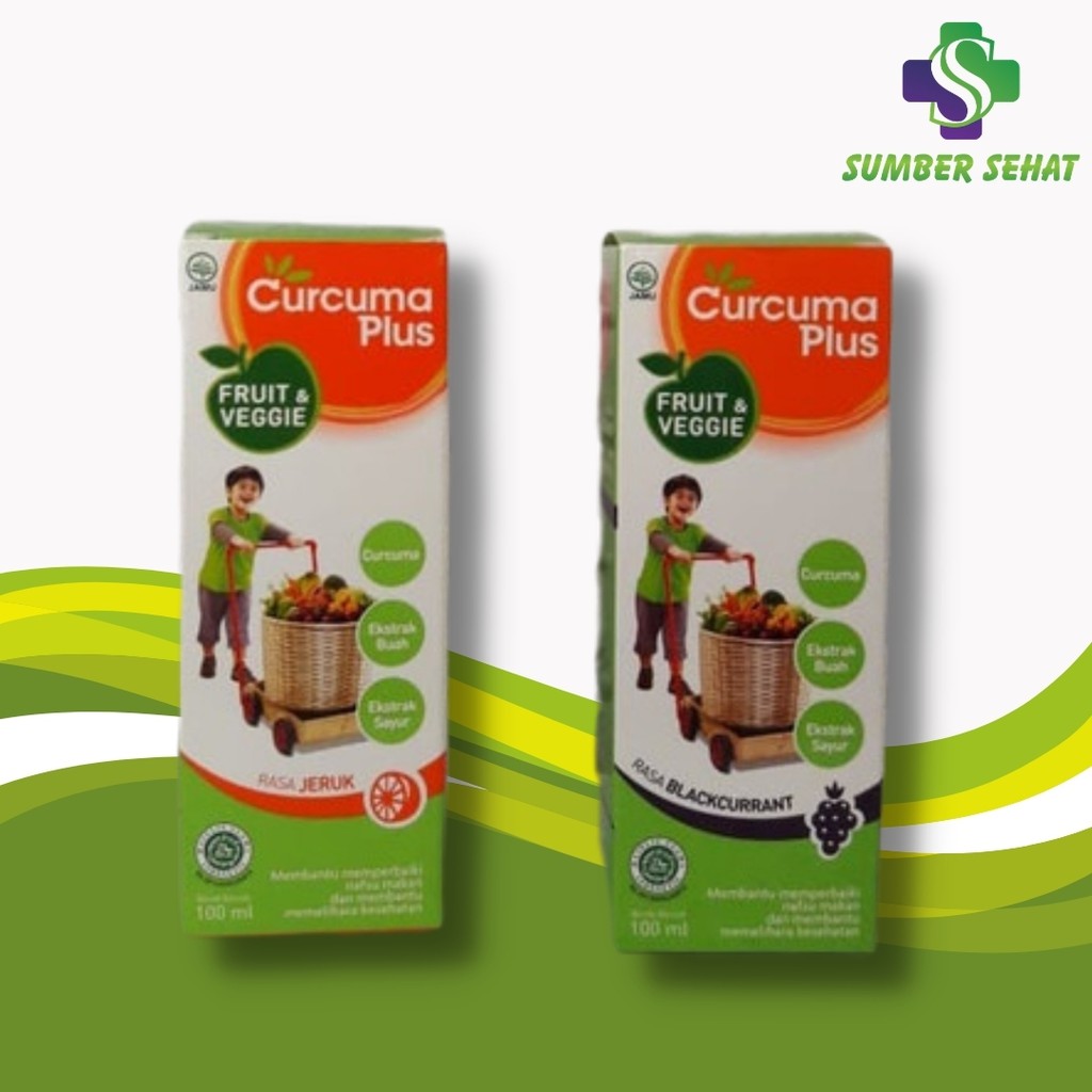 Jual CURCUMA PLUS FRUIT AND VEGGIE SIRUP 100 ML | Shopee Indonesia