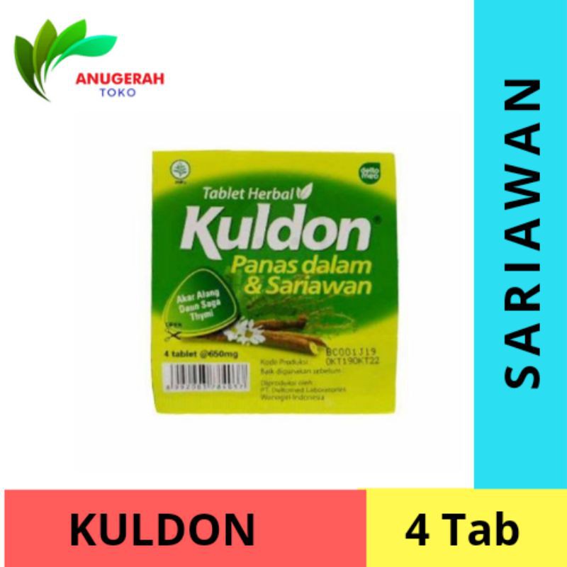 Jual Kuldon Panas Dalam dan Sariawan 4 Tablet | Shopee Indonesia