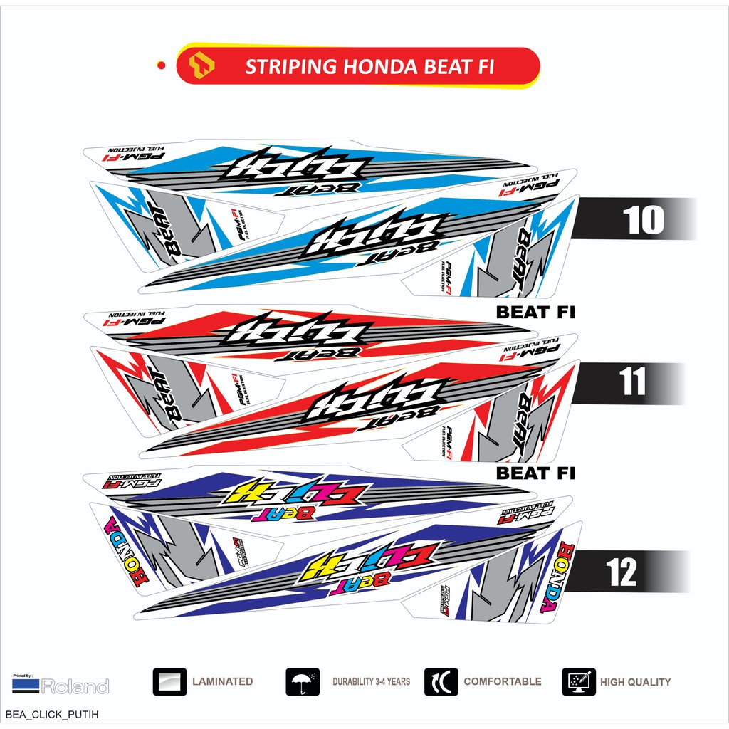 Jual STRIPING HONDA BEAT FI CLICK THAILAND THAILOOK | Shopee Indonesia