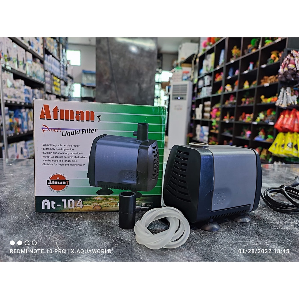 Jual ATMAN - Pompa Kolam (AT-104) - 2000L/H - 38W | Shopee Indonesia