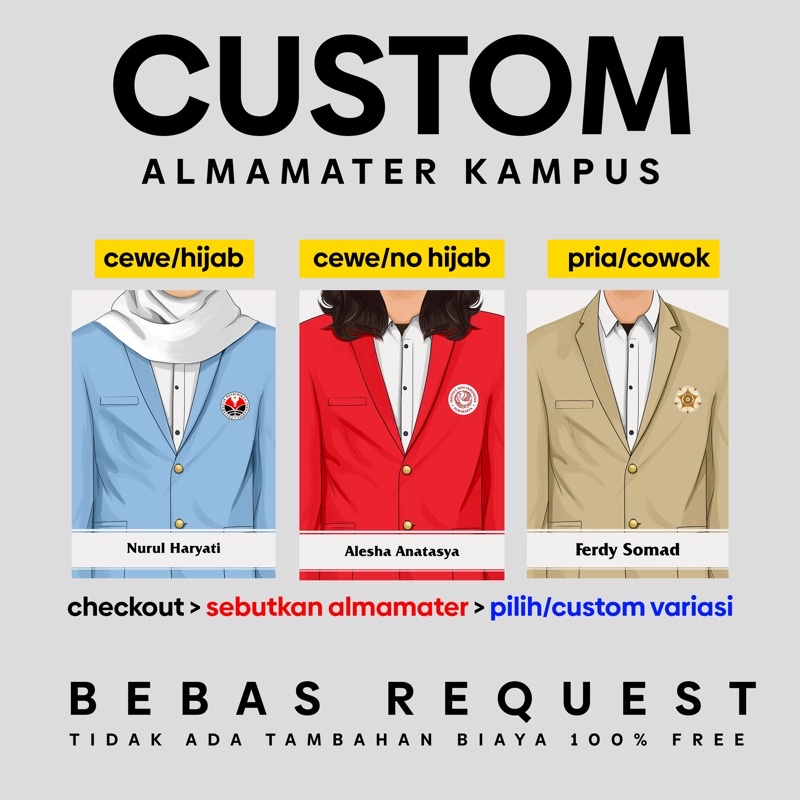 Jual Notebook Hardcover Custom Desain Jas Almamater Kampus - Ide Kado ...