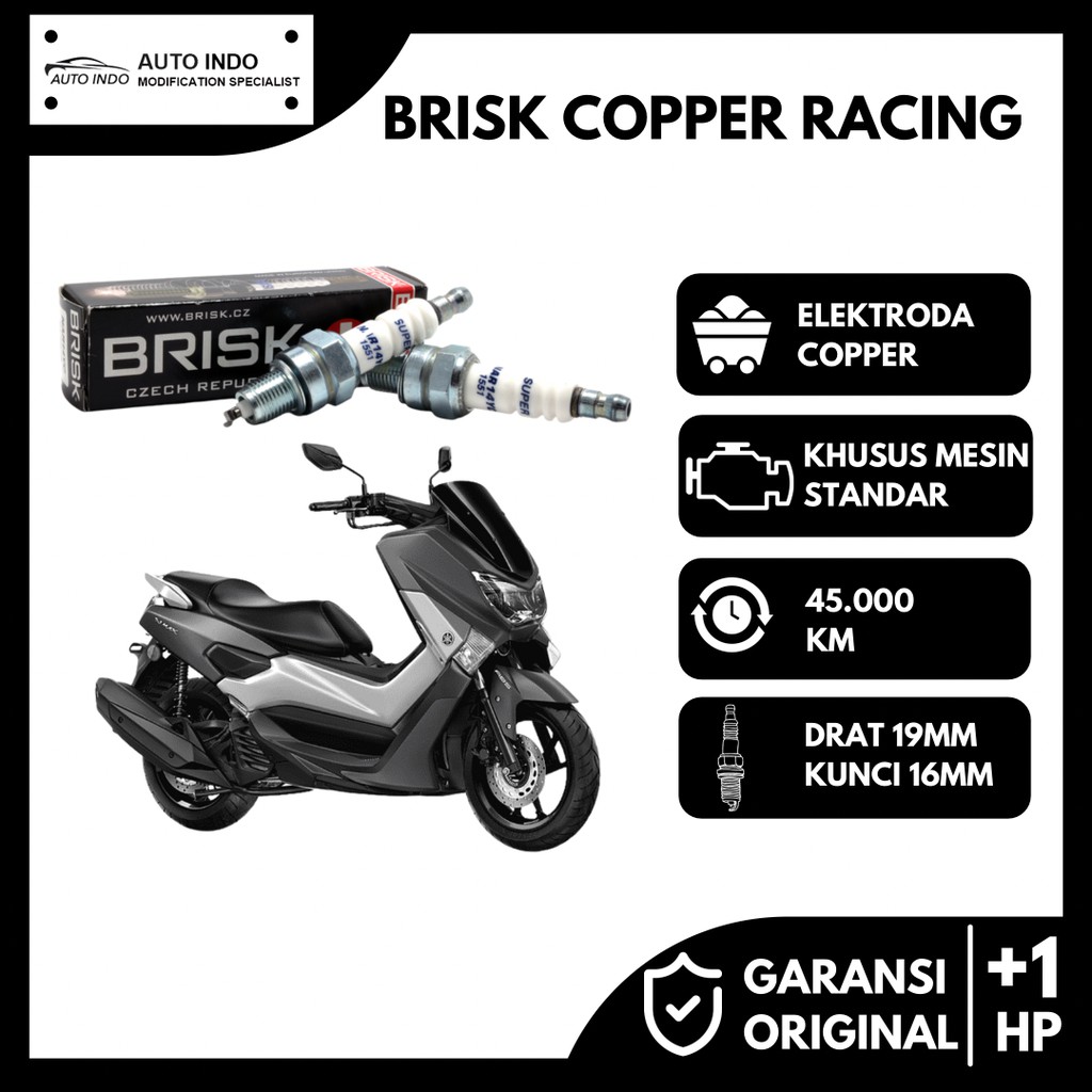 Jual Busi Motor Racing Yamaha Nmax 150cc Busi Brisk Copper Racing AR12C ...