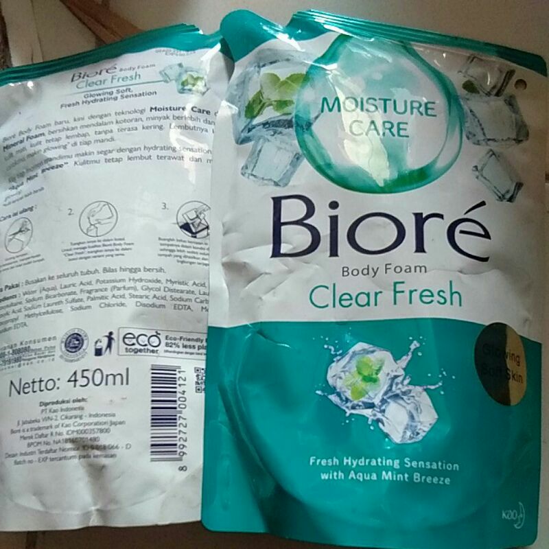 Jual biore sabun mandi cair clear fresh 400ml | Shopee Indonesia