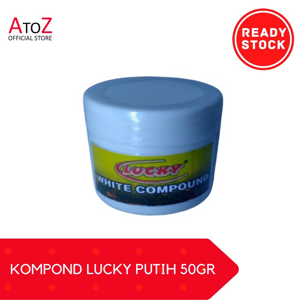 Jual KOMPOND LUCKY PUTIH 50GR - KOMPOUN compoun compond - penghilang ...
