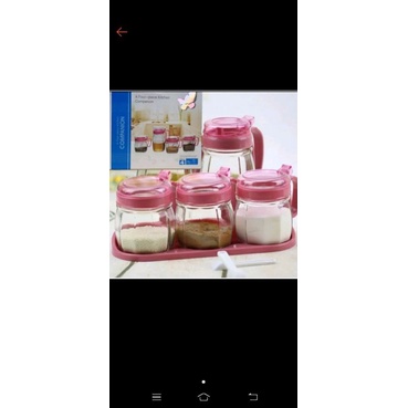 Jual [SET BUMBU DAPUR] TEMPAT BUMBU DAPUR DAN MINYAK KITCHEN JAR SET 3 ...