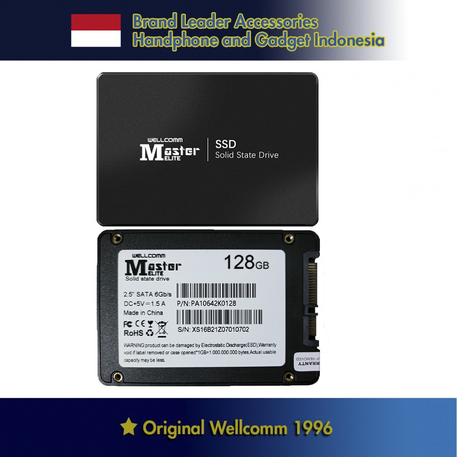Jual Wellcomm ELITE SSD 128 GB SATA III 2.5" / SSD Murah / SSD 128GB ...