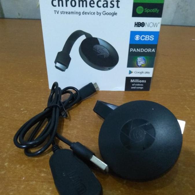 Jual Google Chrome Cast G2 F Chromecast Tv Dongle Anycast Ori | Shopee ...
