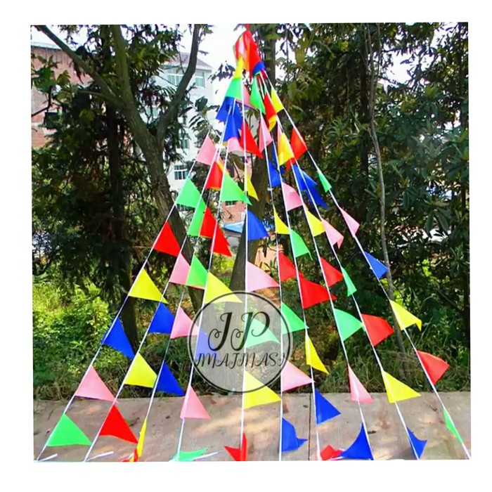 Jual Banner flag segitiga Rainbow /Bunting Festival Karnaval | Shopee ...