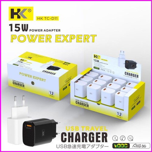 Jual ADAPTOR CHARGER HK D11 QC 3.0 15W 4A fast charging VOOC MIRIP HK ...