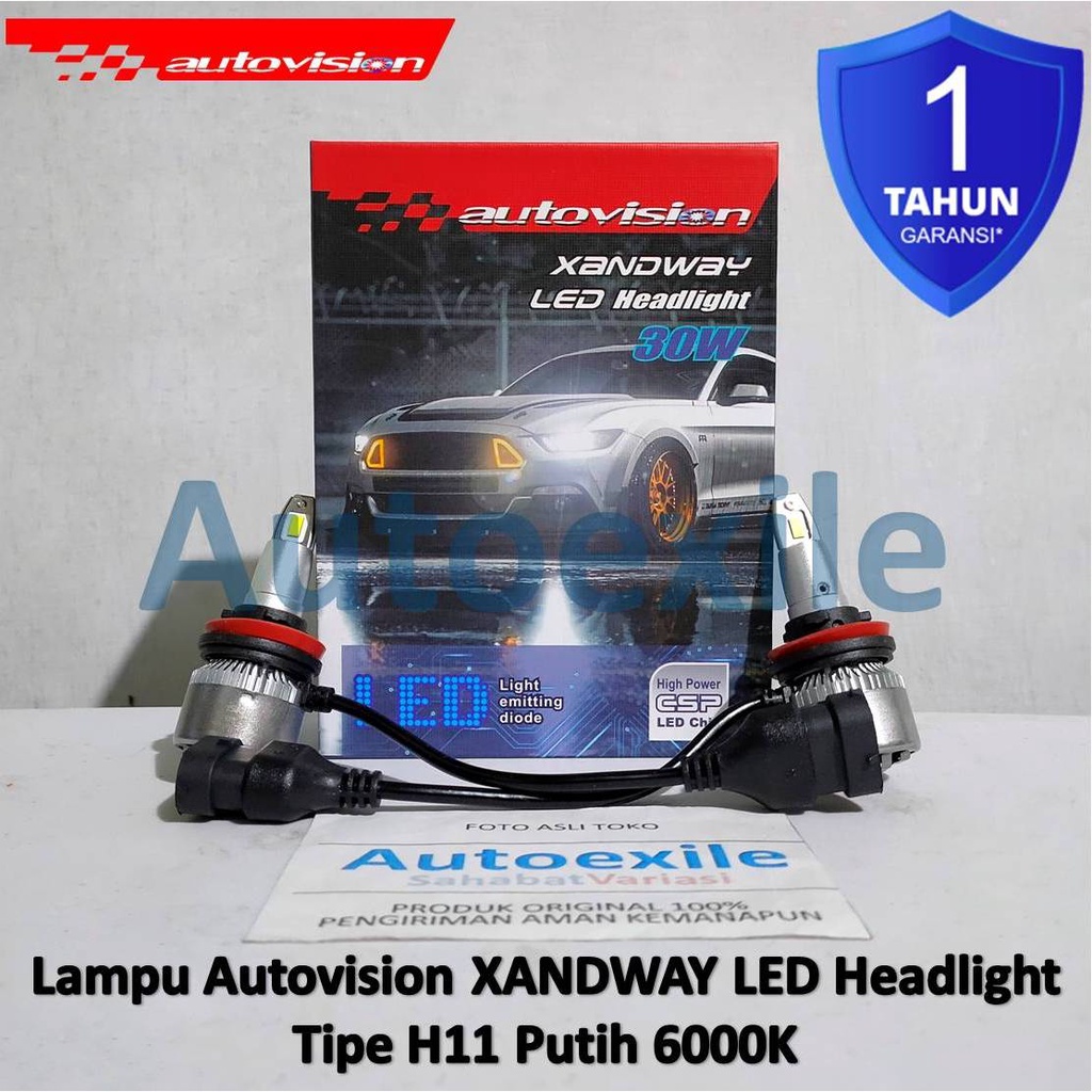 Jual Autovision XANDWAY LED H11 30W White Putih 6000K Original CSP ...