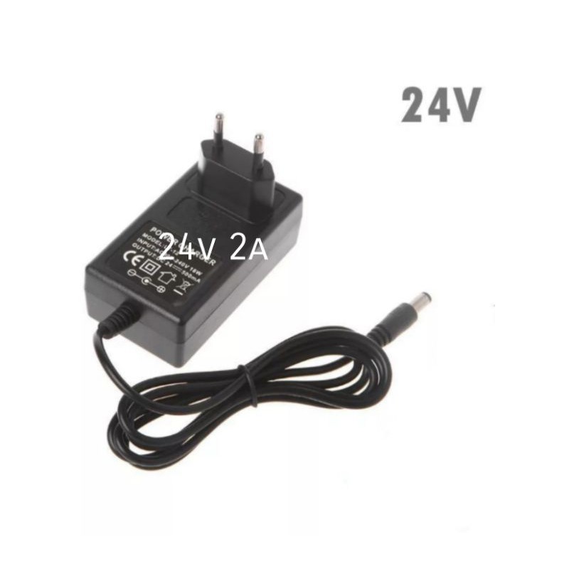 Jual kotak adaptor 24v 2a mist maker 24 volt 2 ampere LED strip lampu charger elektrik scooter ...