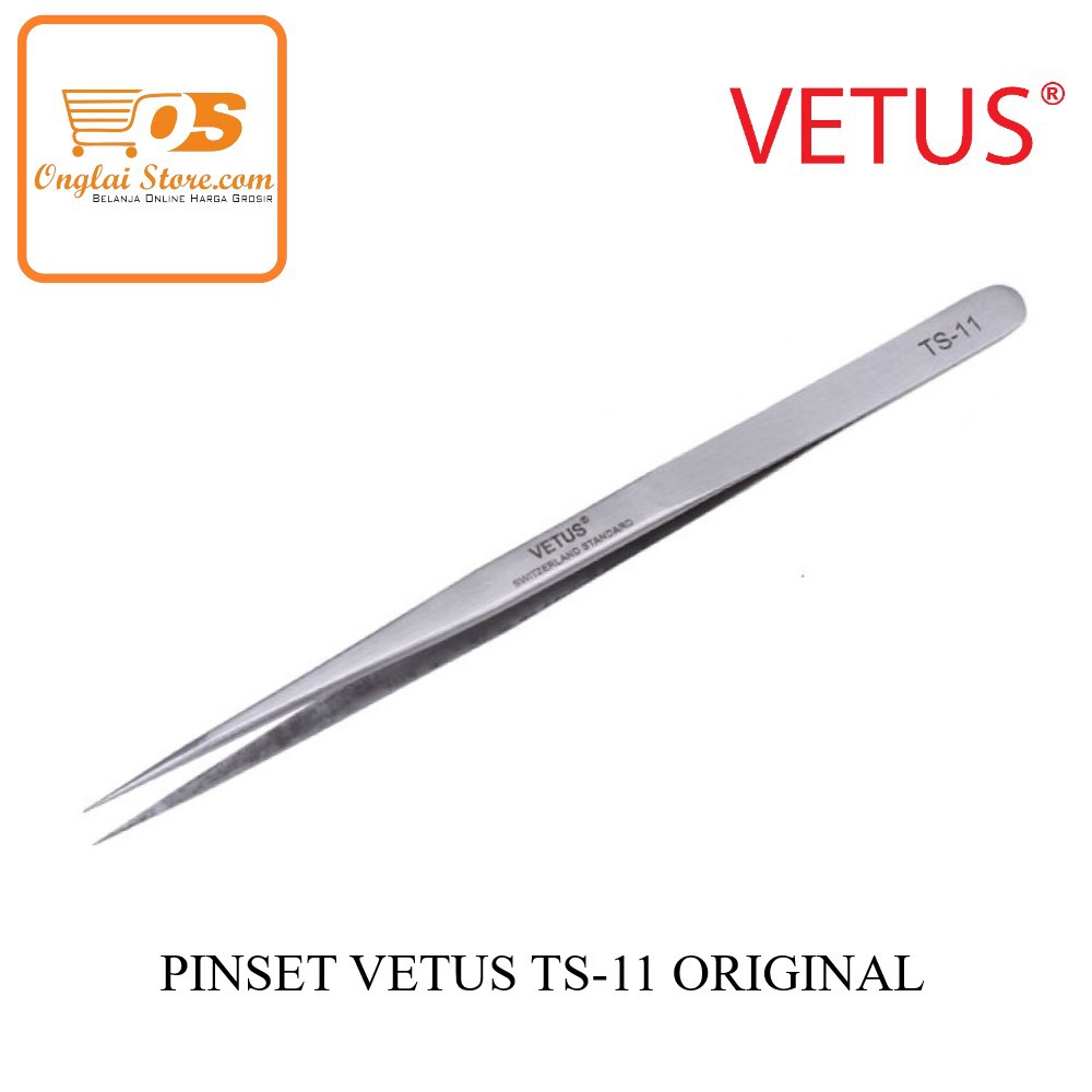Jual Pinset / Tweezer / VETUS TS-11 ORIGINAL / Pinset Lurus / Pinset ... Jual Pinset / Tweezer / VETUS TS-11 ORIGINAL / Pinset Lurus / Pinset ...