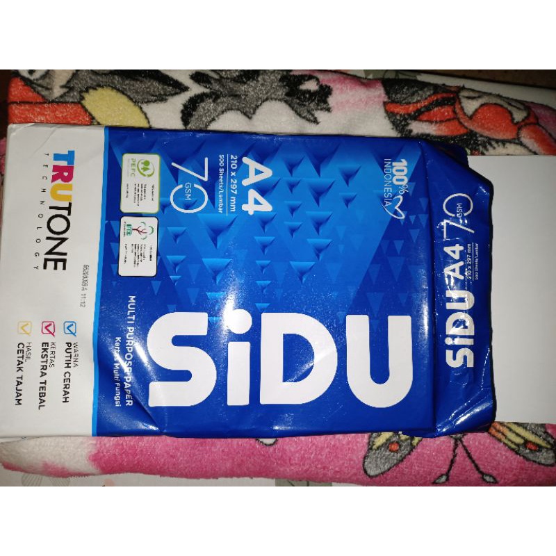 Jual Kertas HVS Sidu A4 70gr / HVS Paper Brand Sidu Size A4 70gr ...