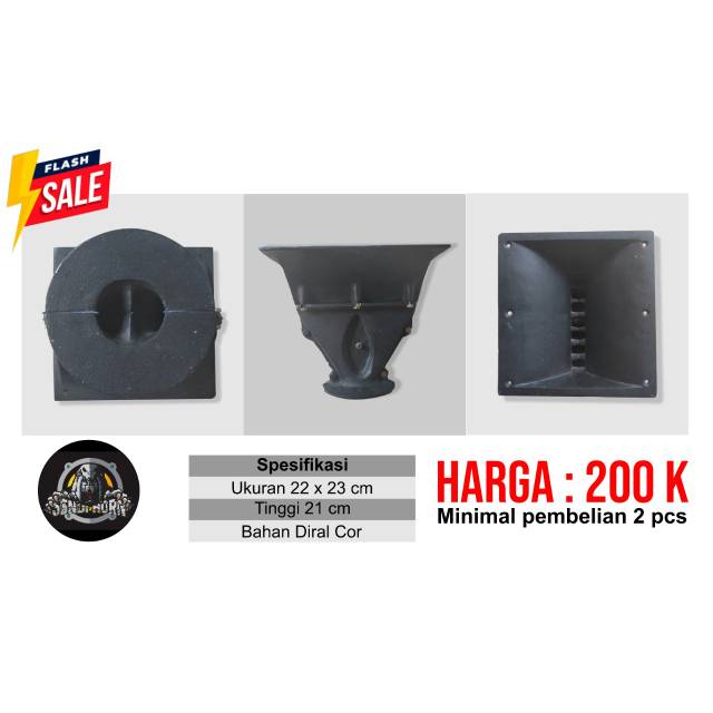 Jual Horn / Corong harmonika line array 22 x 23 x 21,5( High Quality ...
