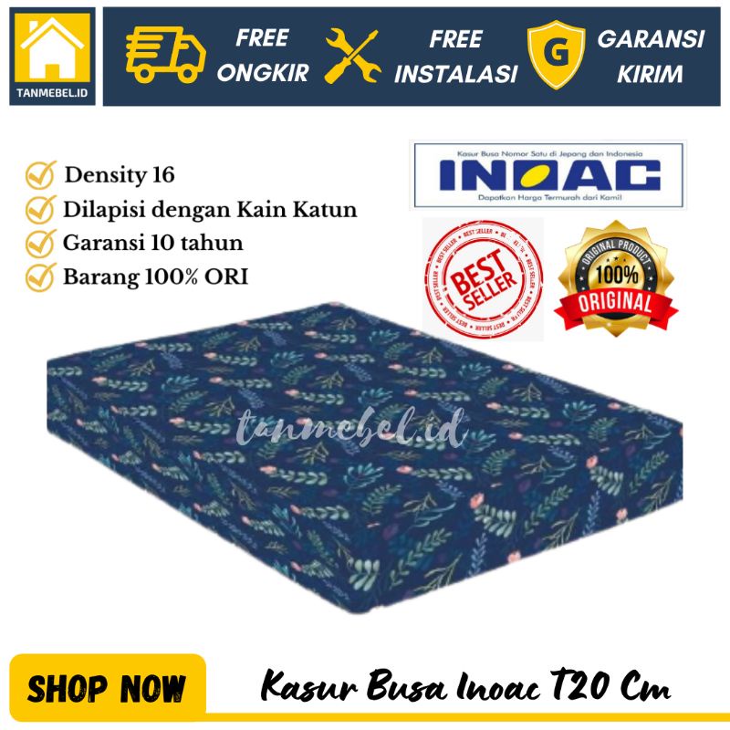 Jual Kasur Busa Inoac Tebal 20Cm Kasur Inoac Foam Original Kasur Busa ...