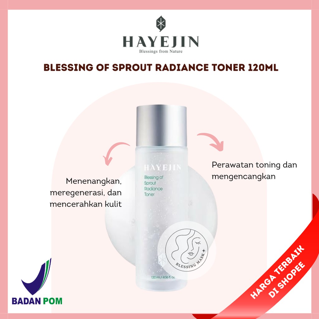 Jual HAYEJIN Blessing of Sprout Radiance Toner - 120mL | Full Size ...