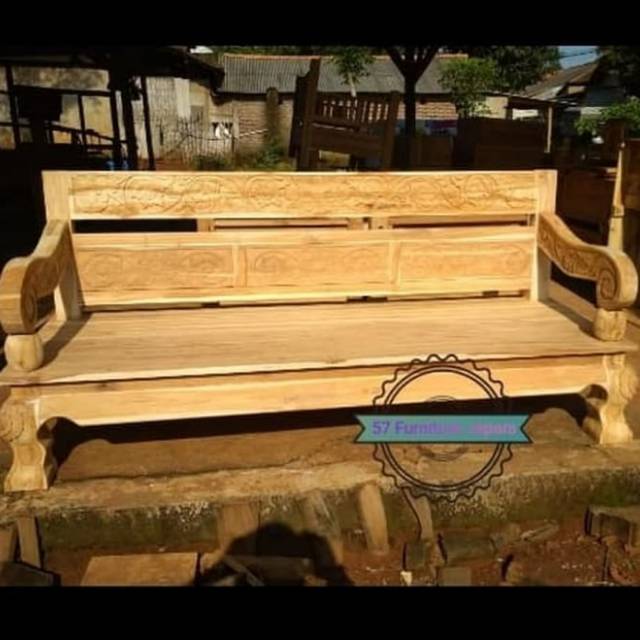 Jual Bale bale daybed model kuno besar antik ukir Jepara/bangku panjang ...