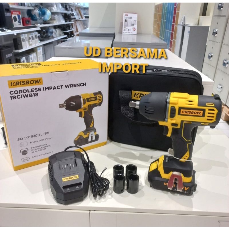 Jual cordless impact wrench KRISBOW BOR IMPEK brushless 5 step torque 400NM Shopee Indonesia