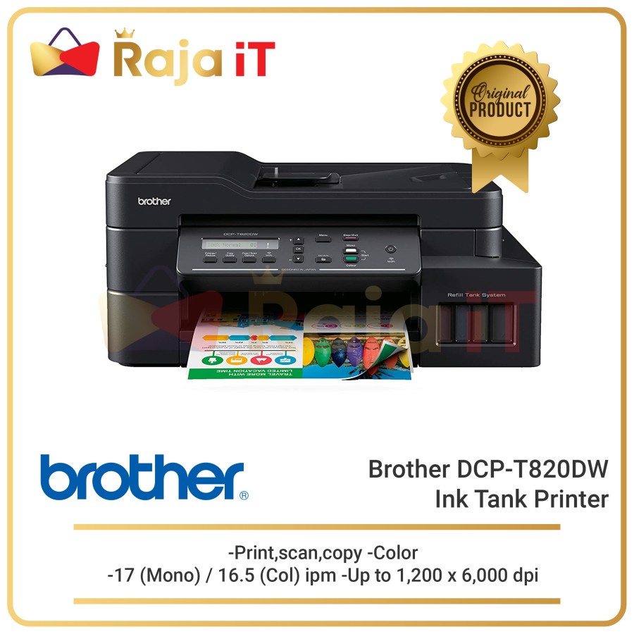 Jual BROTHER Printer DCP-T820DW Ink Tank Printer | Shopee Indonesia