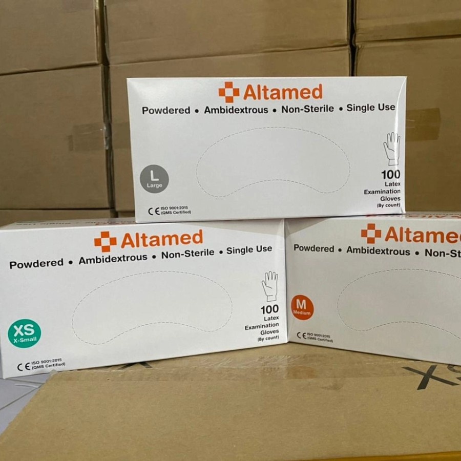 Jual Sarung Tangan ALTAMED Latex Glove - Sarung Tangan Medis ALTAMED ...