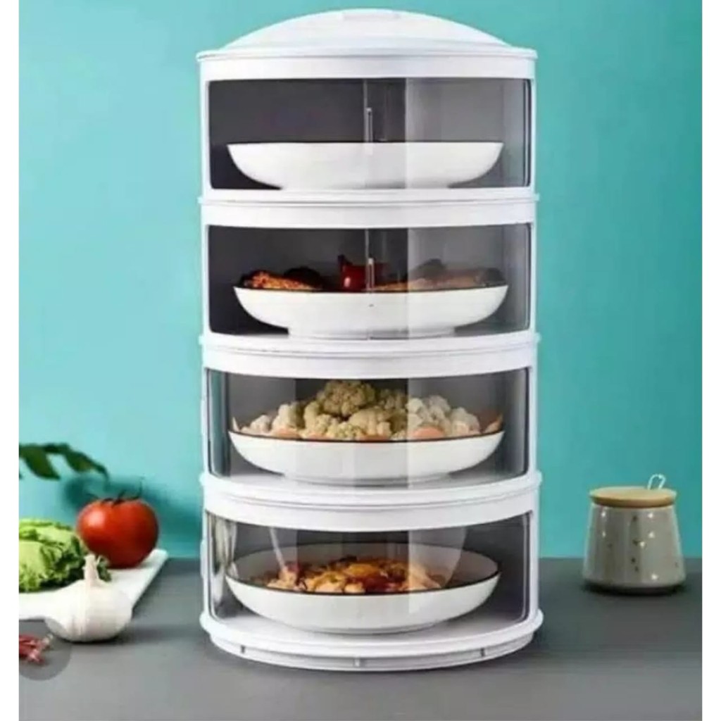 Jual Rak Tudung Saji Transparan Susun 4 | Shopee Indonesia