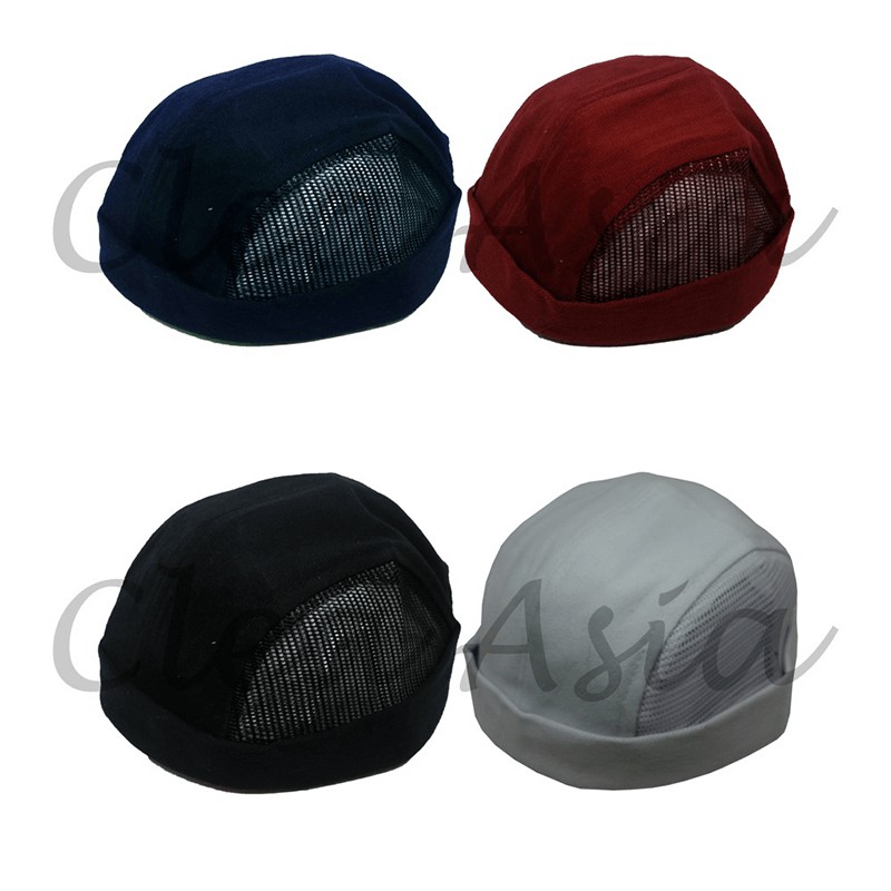 Jual MIKI HAT Jaring Pecis Taliban Hijrah Hitam Putih Songkok Kopiah ...