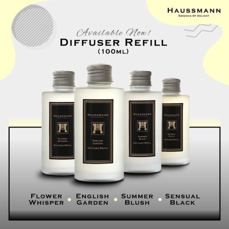 Jual Reffil Reed Diffuser Haussmann 100 ml Pengharum Ruangan Parfum ...