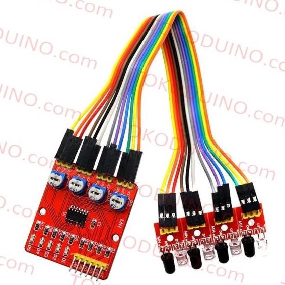 Jual ORIGINAL - 4 CHANNEL IR OBSTACLE AVOIDANCE LINE TRACKING SENSOR ...