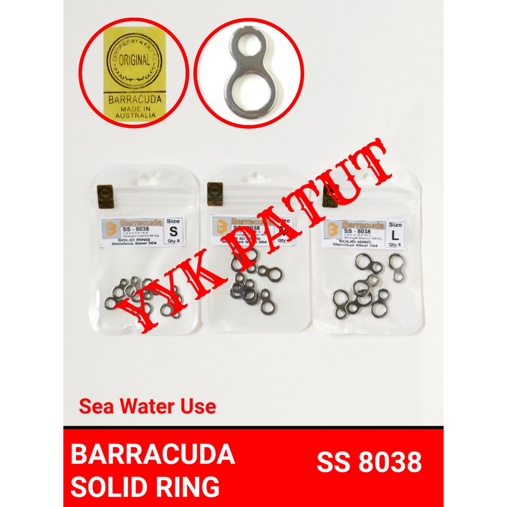 Jual BAUT 8038 solid ring 8 oval pear butterfly bulat pancing BARRACUDA ...