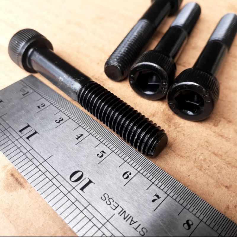 Jual BAUT L BAJA M10 X 60 / BAUT M10 / BAUT 17 KUNCI L8 / L 8 HALF DRAT ...