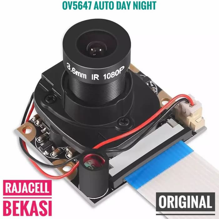 Jual Raspberry Pi Camera OV5647 1080 3.6mm IR Auto IR-CUT Day Night ...