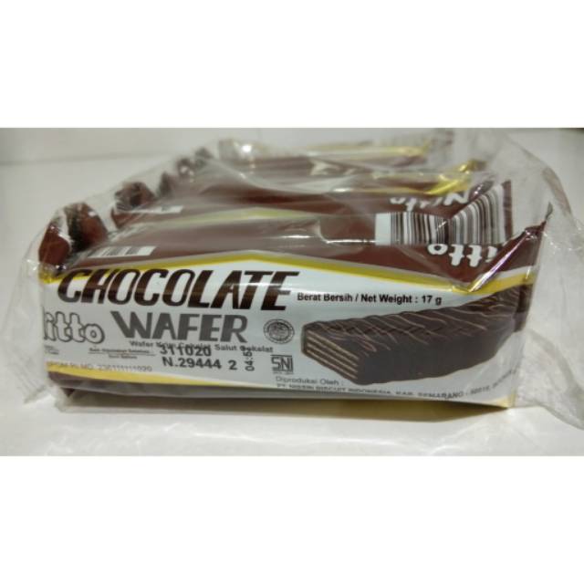 Jual Nissin Nitto Chocolate Wafer 170 gr (10 pcs) | Shopee Indonesia